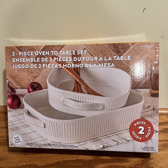 Kitchen | 2 Pieces Oven To Table Set Stoneware | Poshmark